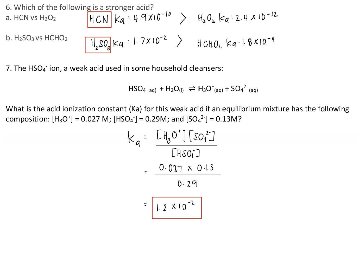 Acid Base Equilibrium Notes and Homework With FREE Lecture Video for AP ...