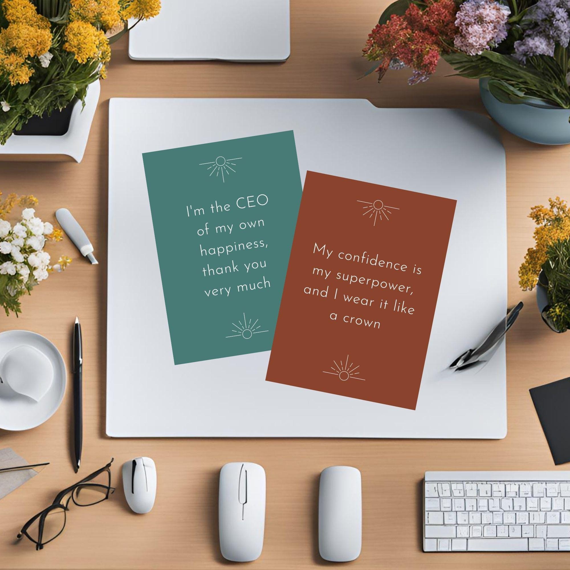 50 Sassy Positive Affirmation Cards, INSTANT DOWNLOAD, Printable ...