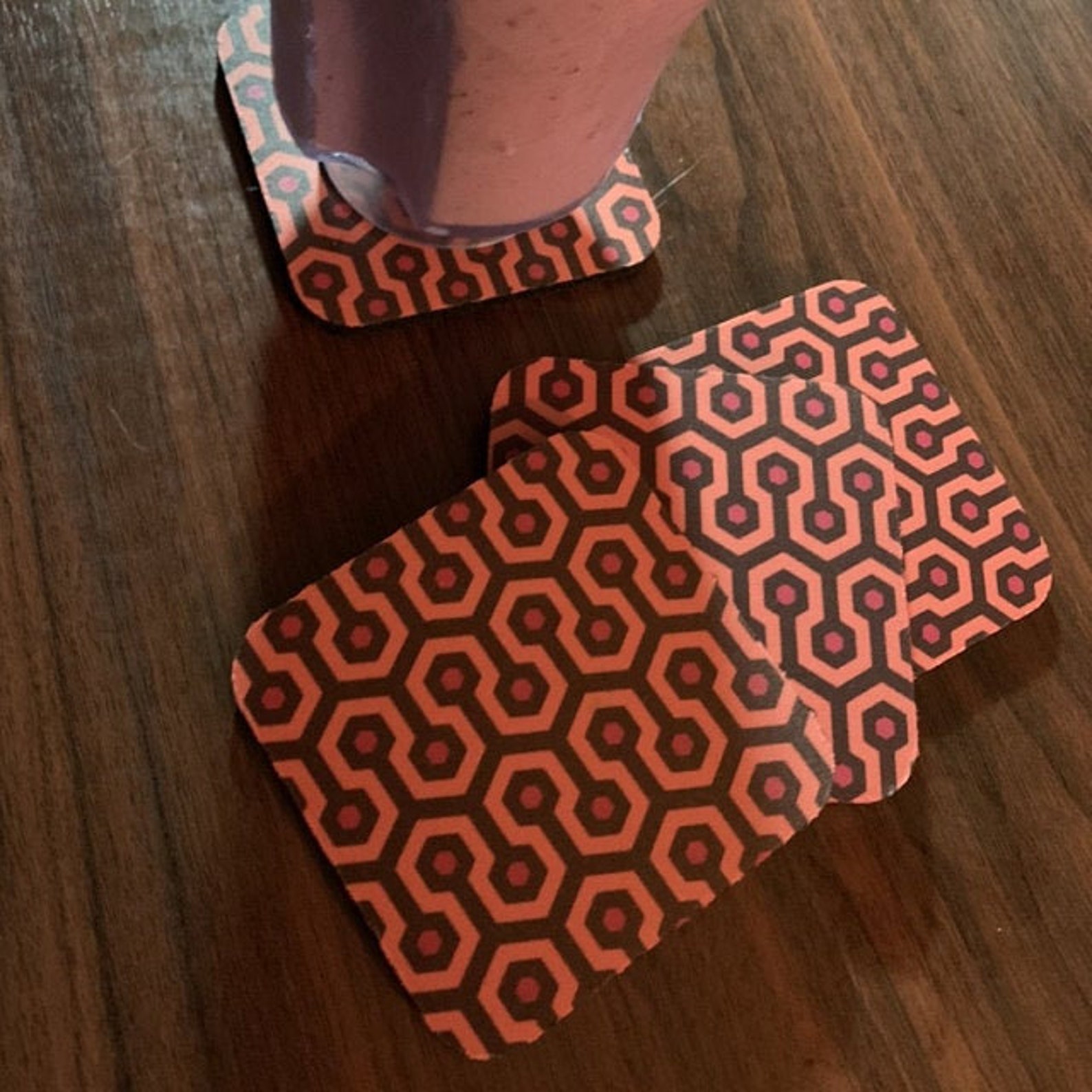 The Shining Overlook Hotel Carpet Pattern Retro Drink Coaster | Etsy