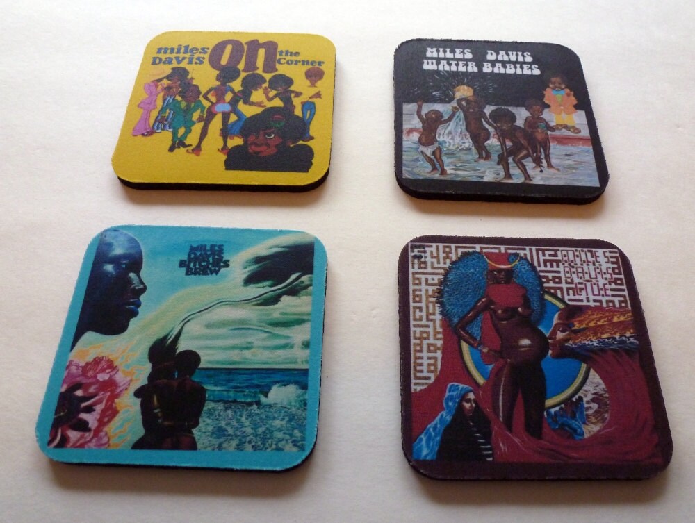 Miles Davis Drink Coaster Set Jazz Music Gift Great for - Etsy