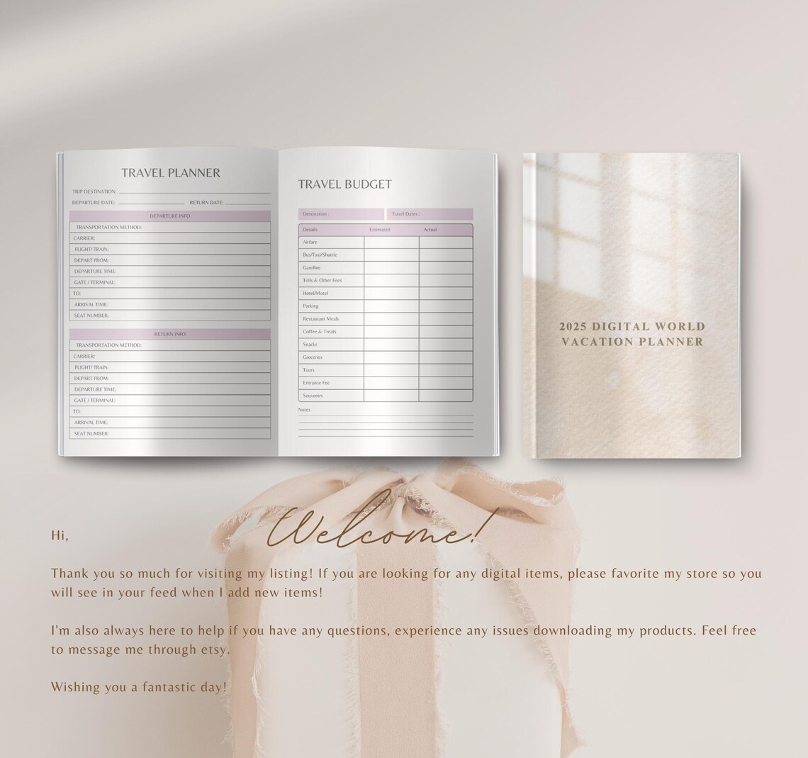 World Vacation Planner, Digital Travel Itinerary Organizer, Budget ...