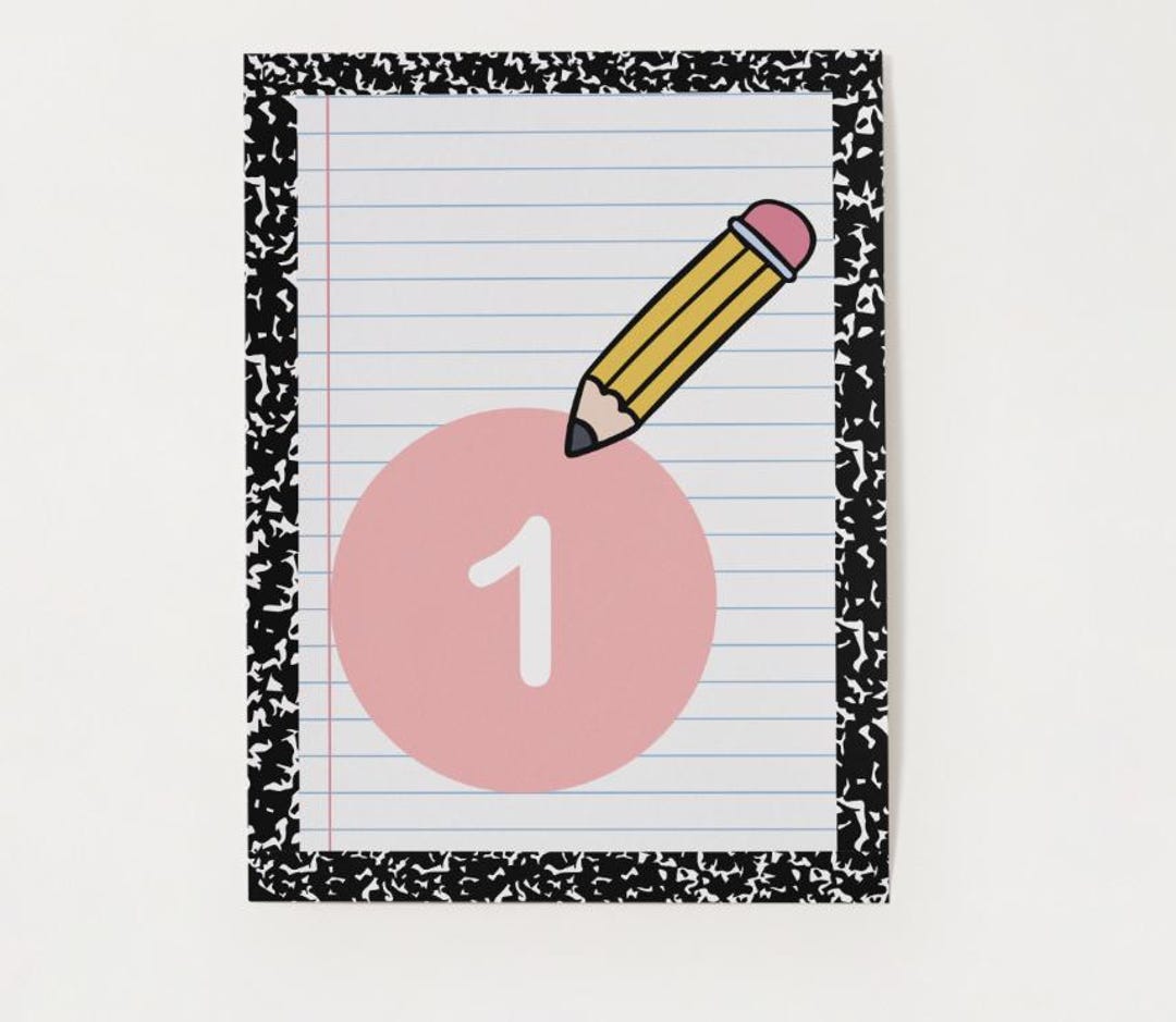 Numbers 1-10 Posters With Composition Style Boarder - Etsy