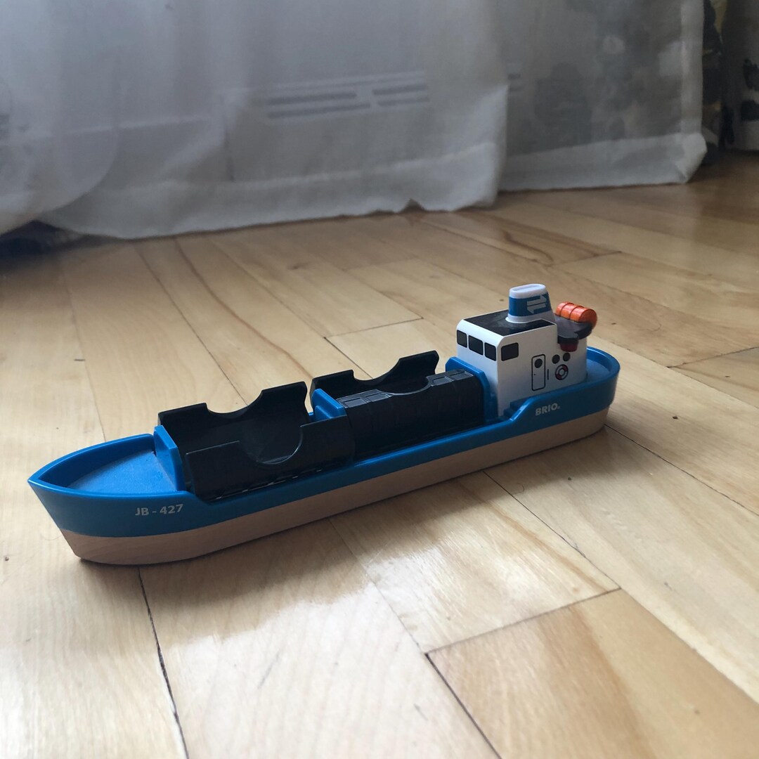 BRIO Container Ship and Crane Wagon 33534 for Wooden Train Set - Etsy