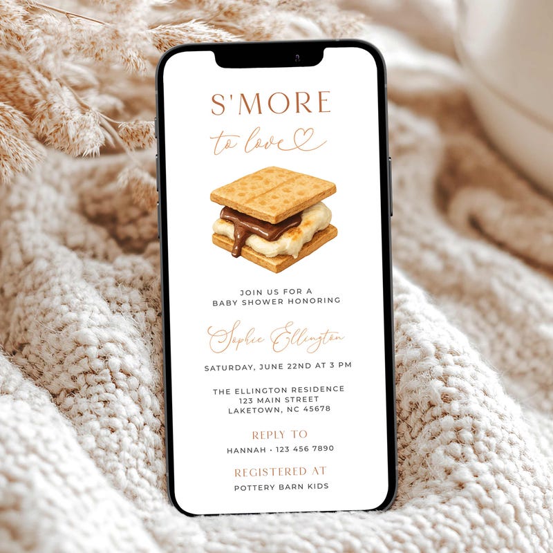 Smores Invitation - Etsy