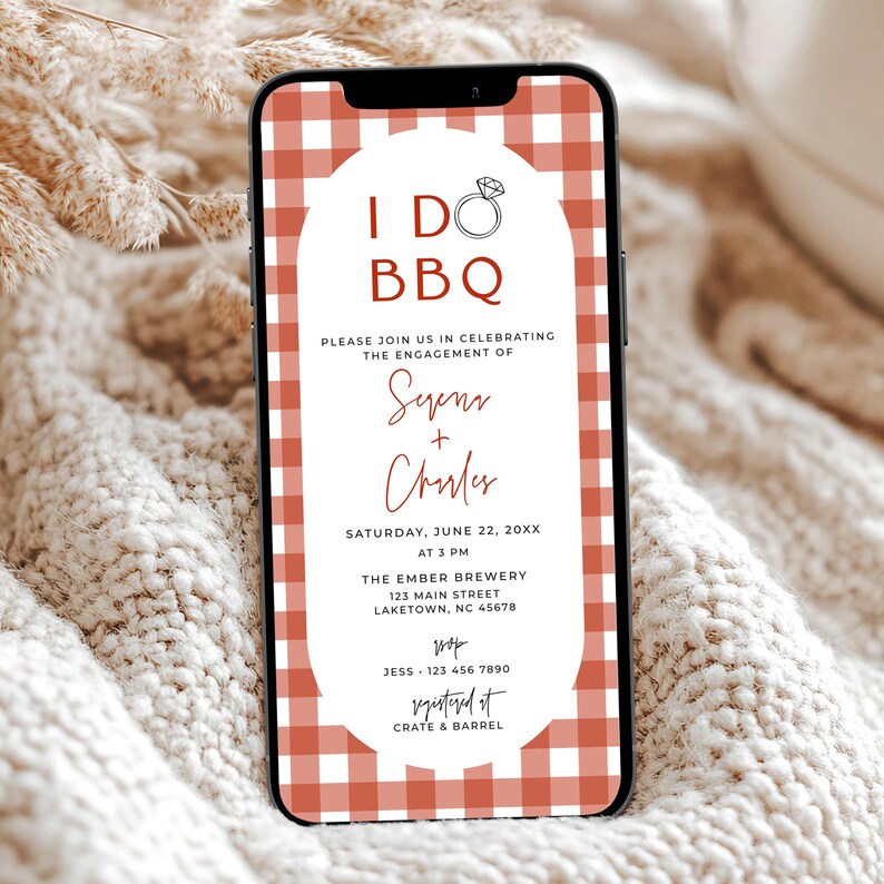 I Do BBQ Engagement Party Invitation, I Do Barbecue Casual Wedding ...