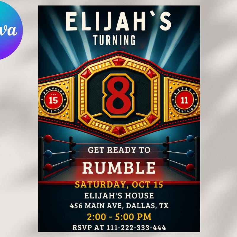 Fight Night Party - Etsy