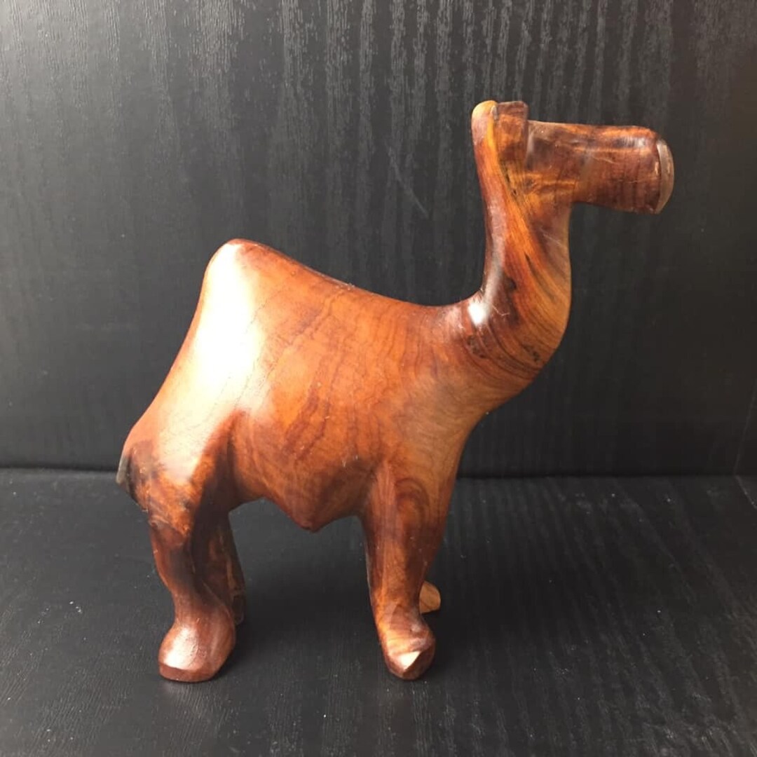 Vintage Beautiful Hand Carved Wood One Hump Camel - Etsy