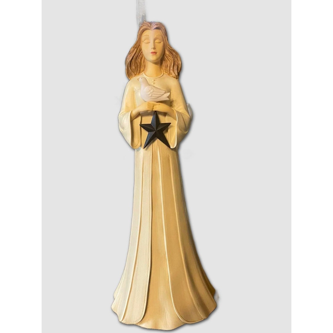 Vintage Partylite Angel With Star No Wings Tall Figurine Religious ...