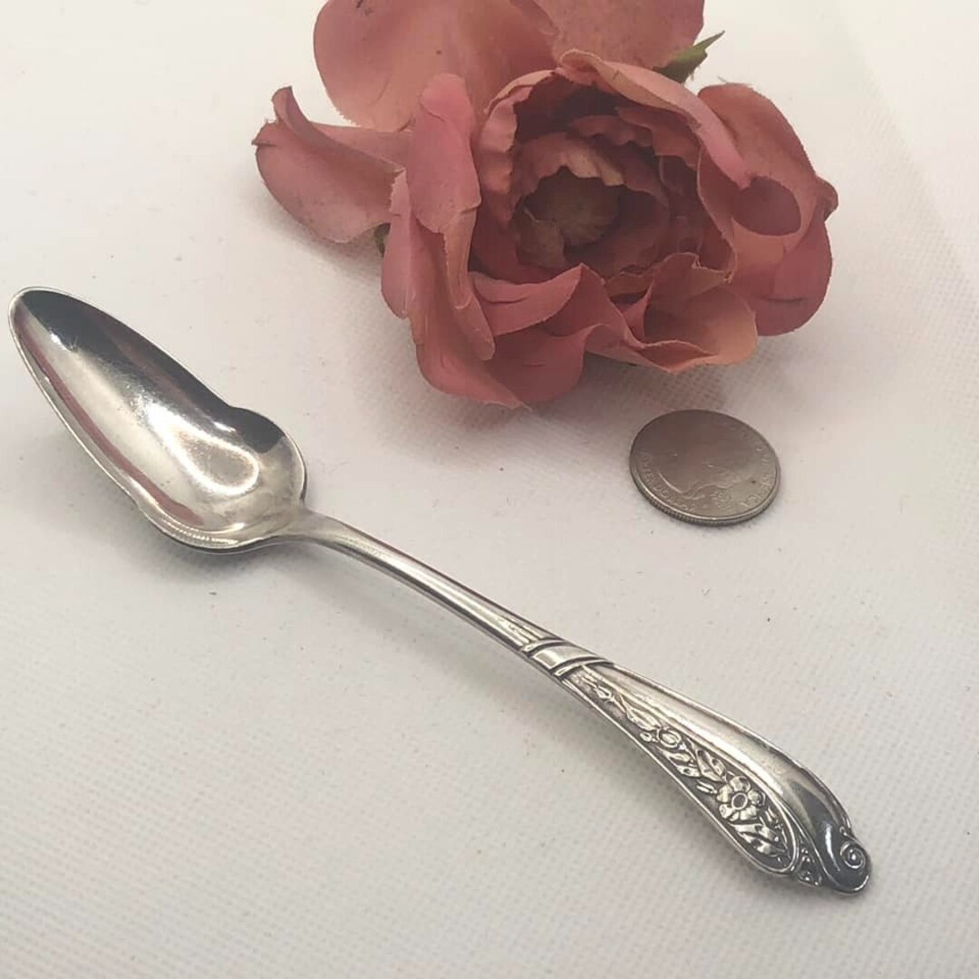 Mayflower Fruit Spoon Silverplate 1891 by Oneida Silver Pairpoint Mfg ...