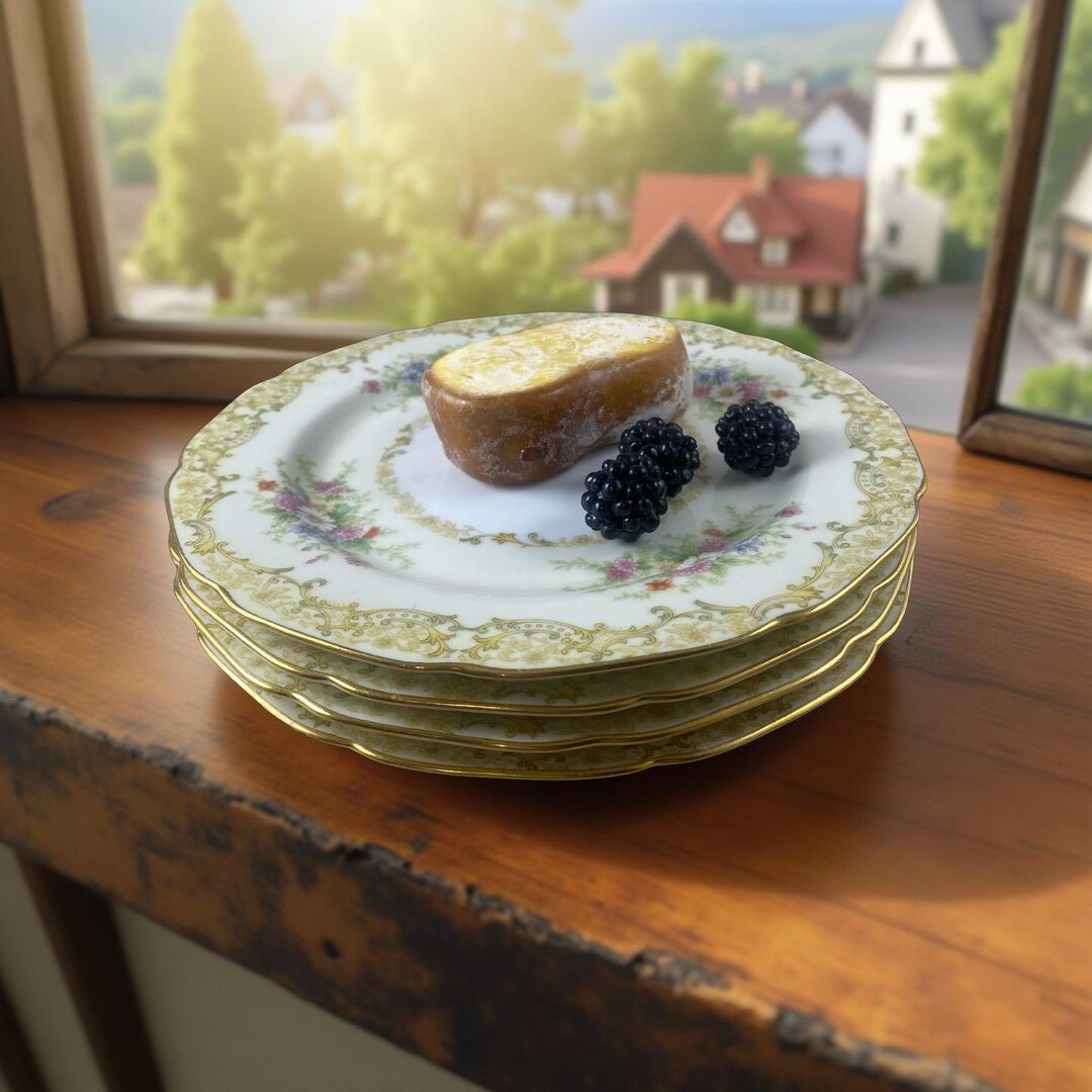 Set of 4 Noritake “irene” 7.5" Salad Plates – Vintage Floral Japan ...