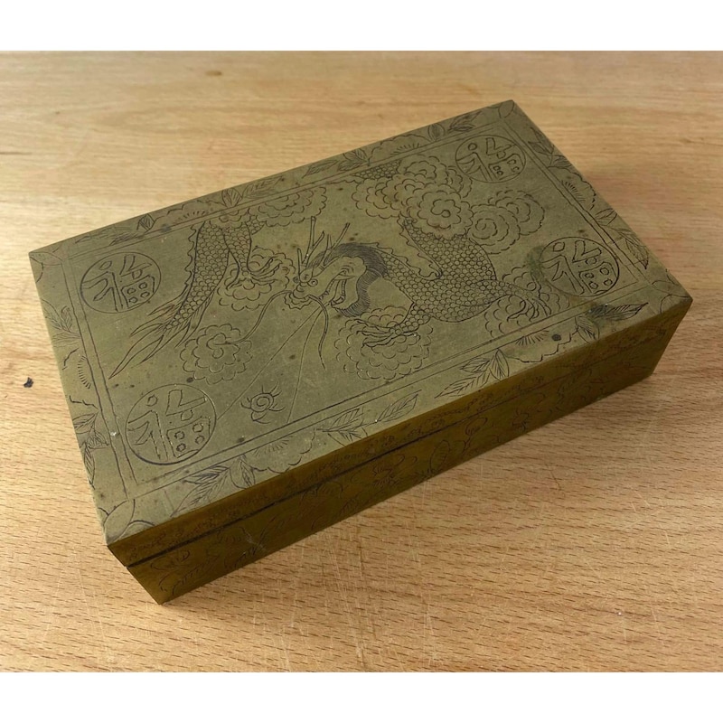Brass Dragon Trinket Box - Etsy