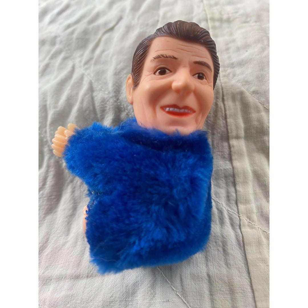 1984 Ronald Reagan Vintage Plush Hugger Doll Clip on Political ...