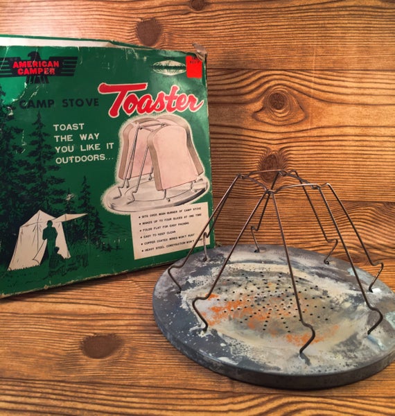 Vintage Camping Toaster Rusty Metal Display Piece with box | Etsy
