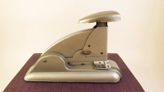 Retro Desk Stapler Old Fashioned Accessory Metal Vintage | Etsy