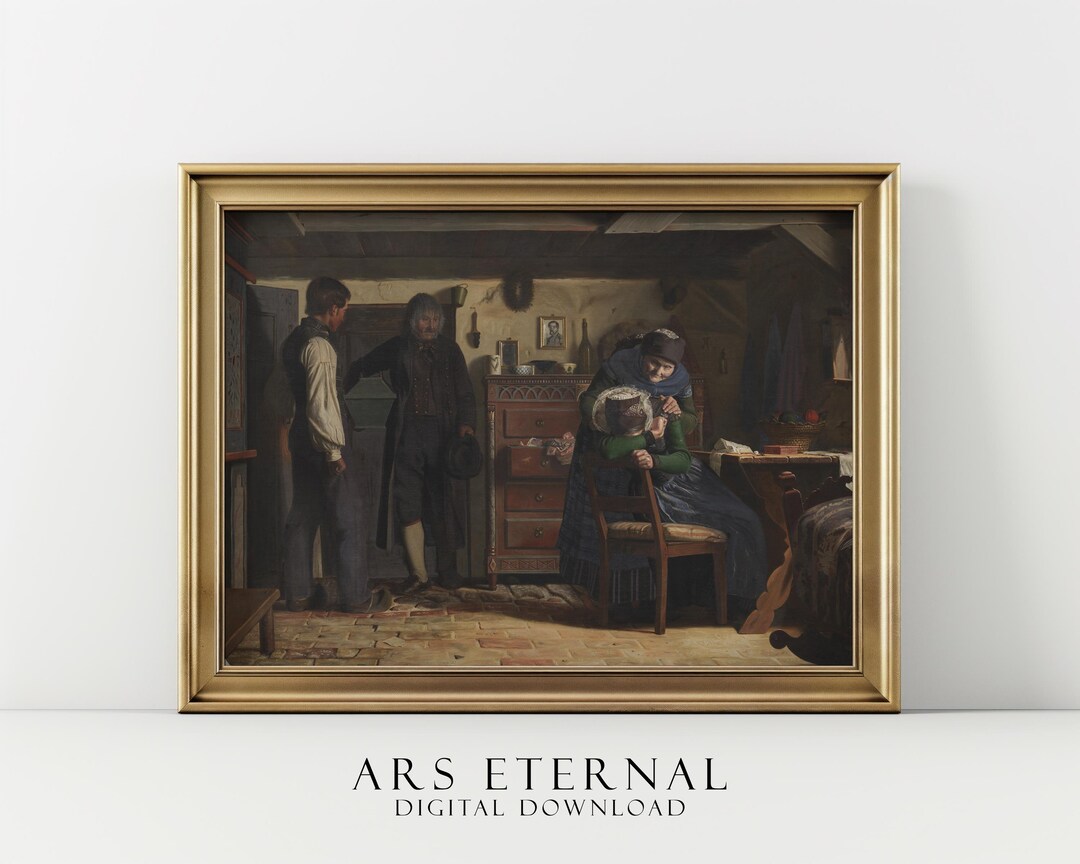 0047 | Village Carpenter With Coffin, Emotional Rural Scene, Historical ...
