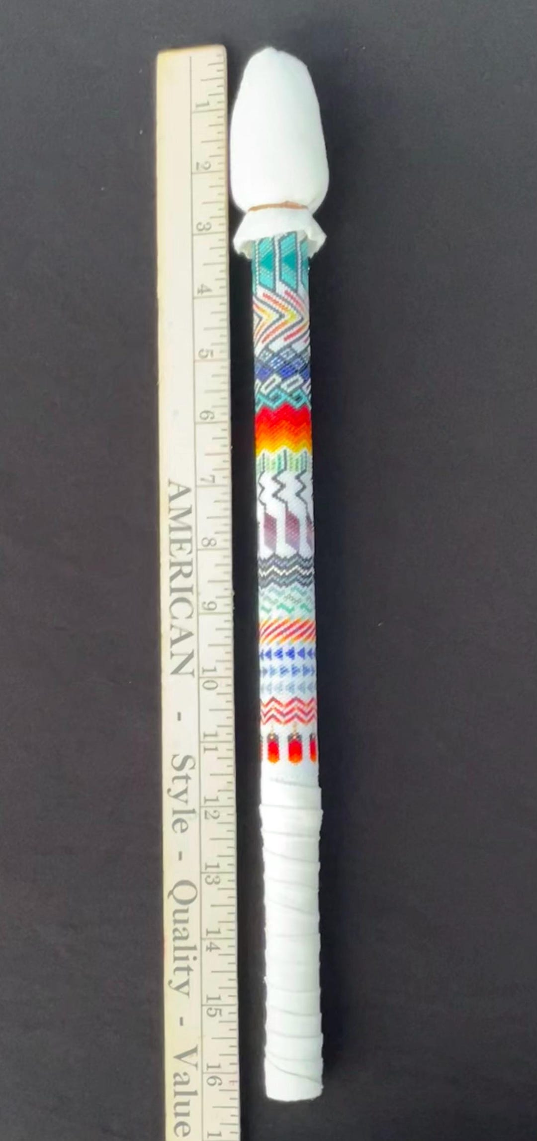 Handmade Native American Beaded Drum Stick - Etsy