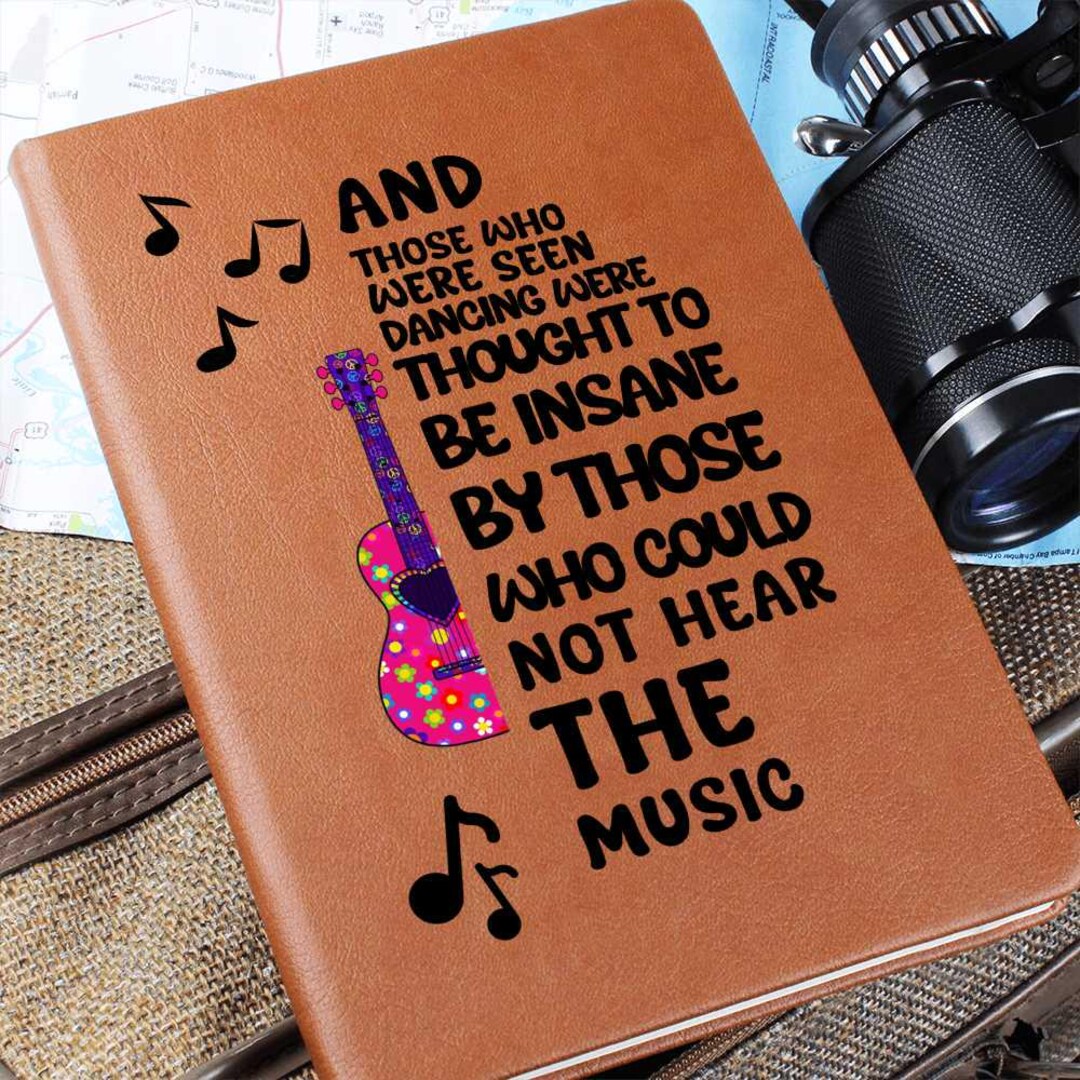 Personalized Leather Songwriting Journal Engraved Music Notebook Gift ...