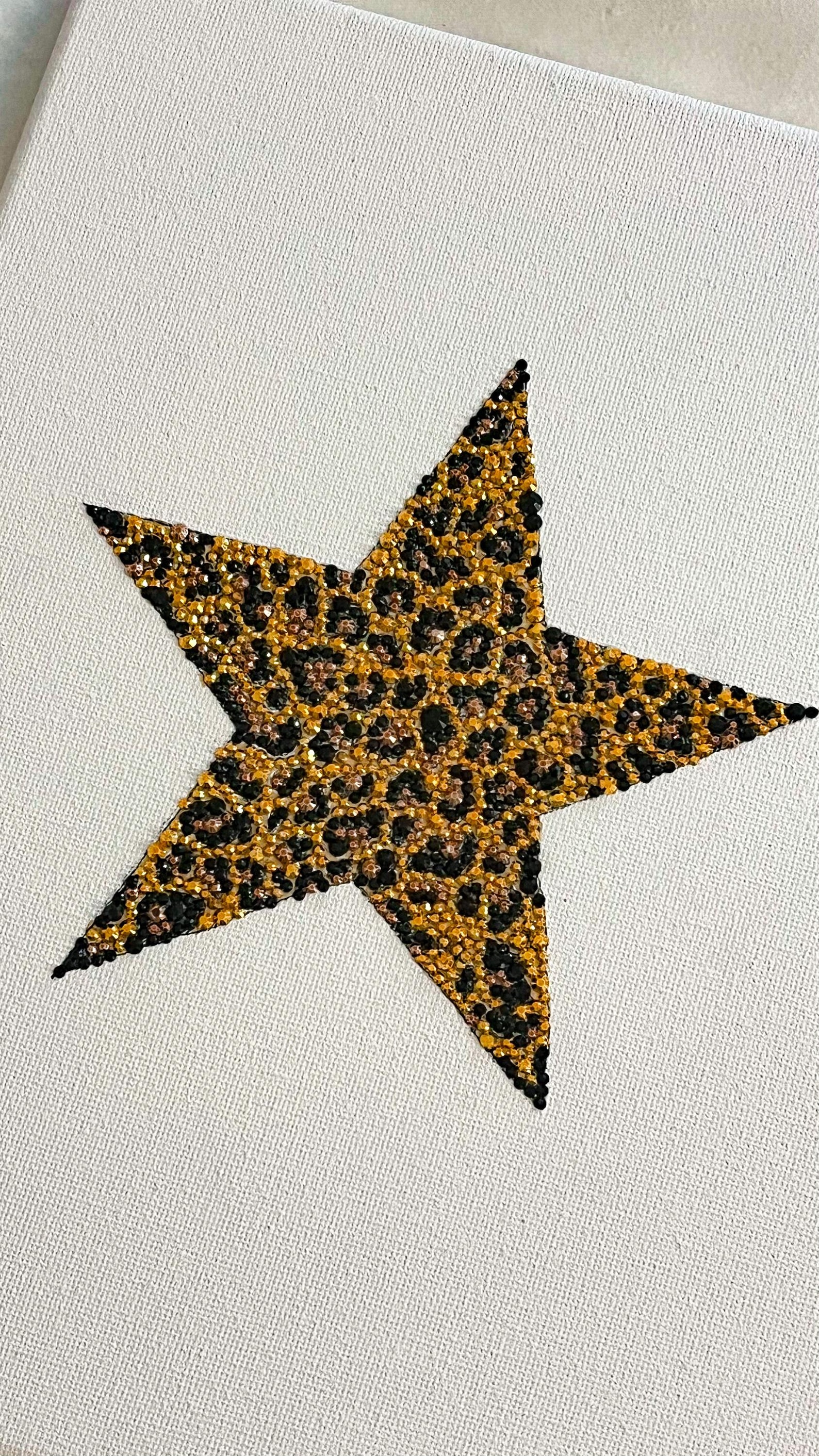 Leopard Print Rhinestone Wall Art - Etsy