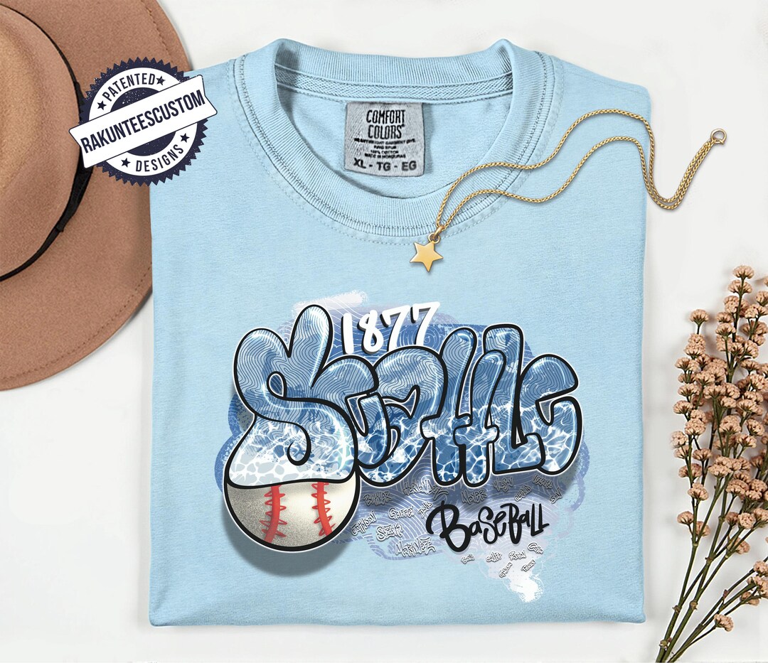 Seattle Baseball Sweatshirt: Graffiti MLB Shirt - Etsy