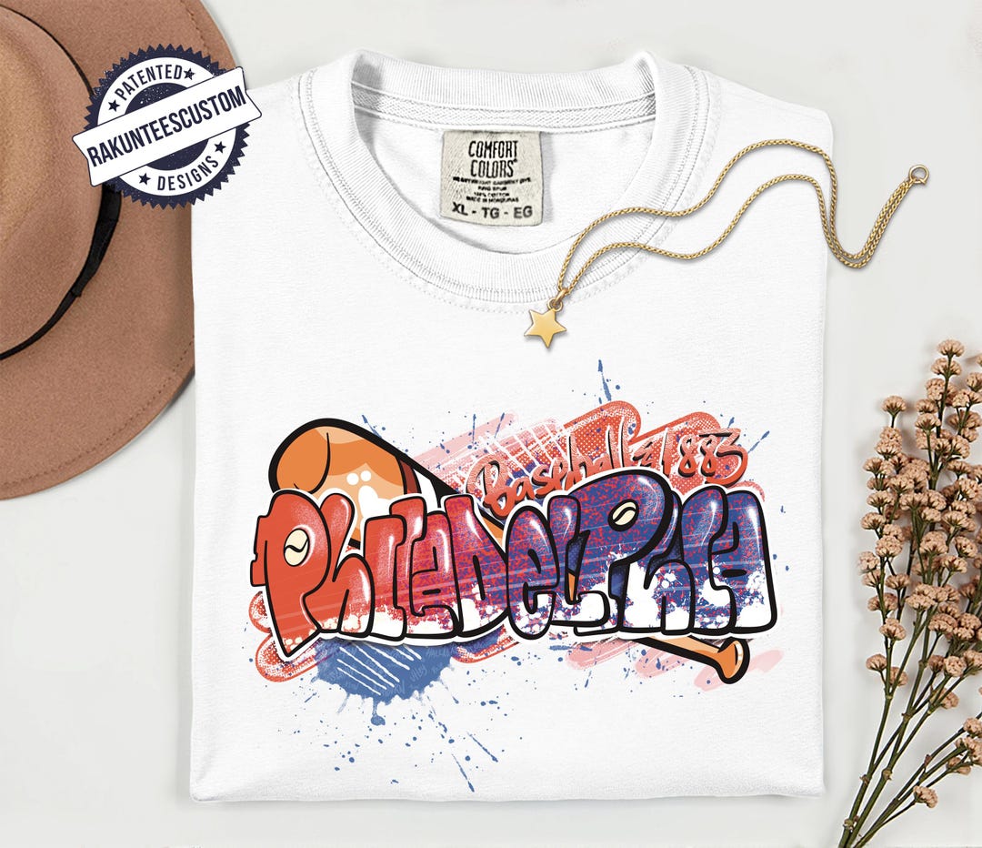 Philadelphia Baseball Sweatshirt: Graffiti MLB Design - Etsy