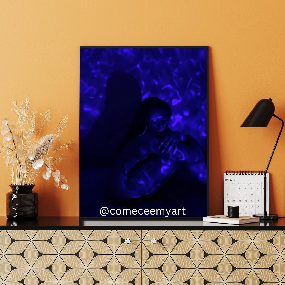 Mystical Blue Light Wall Art – Ethereal Photography (instant Download ...