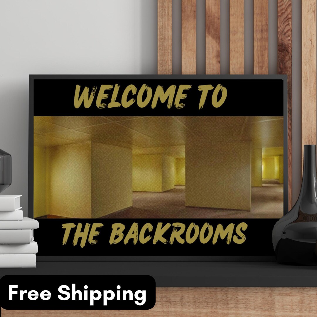 Semi-glossy Poster | Welcome to the Backrooms Poster for Aesthetic ...