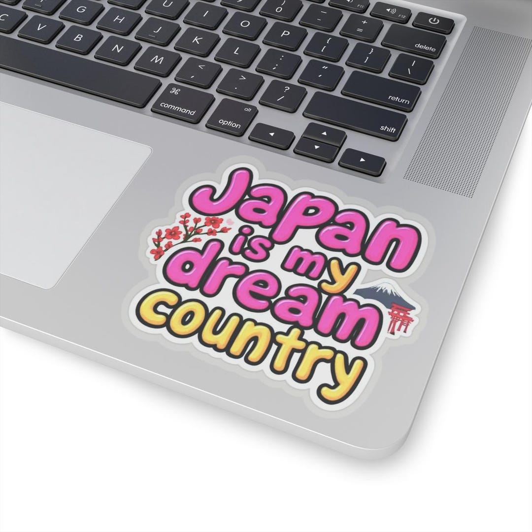 Japan is My Dream Country Pink Sticker | Kiss-cut Japan Travel Decal - Etsy