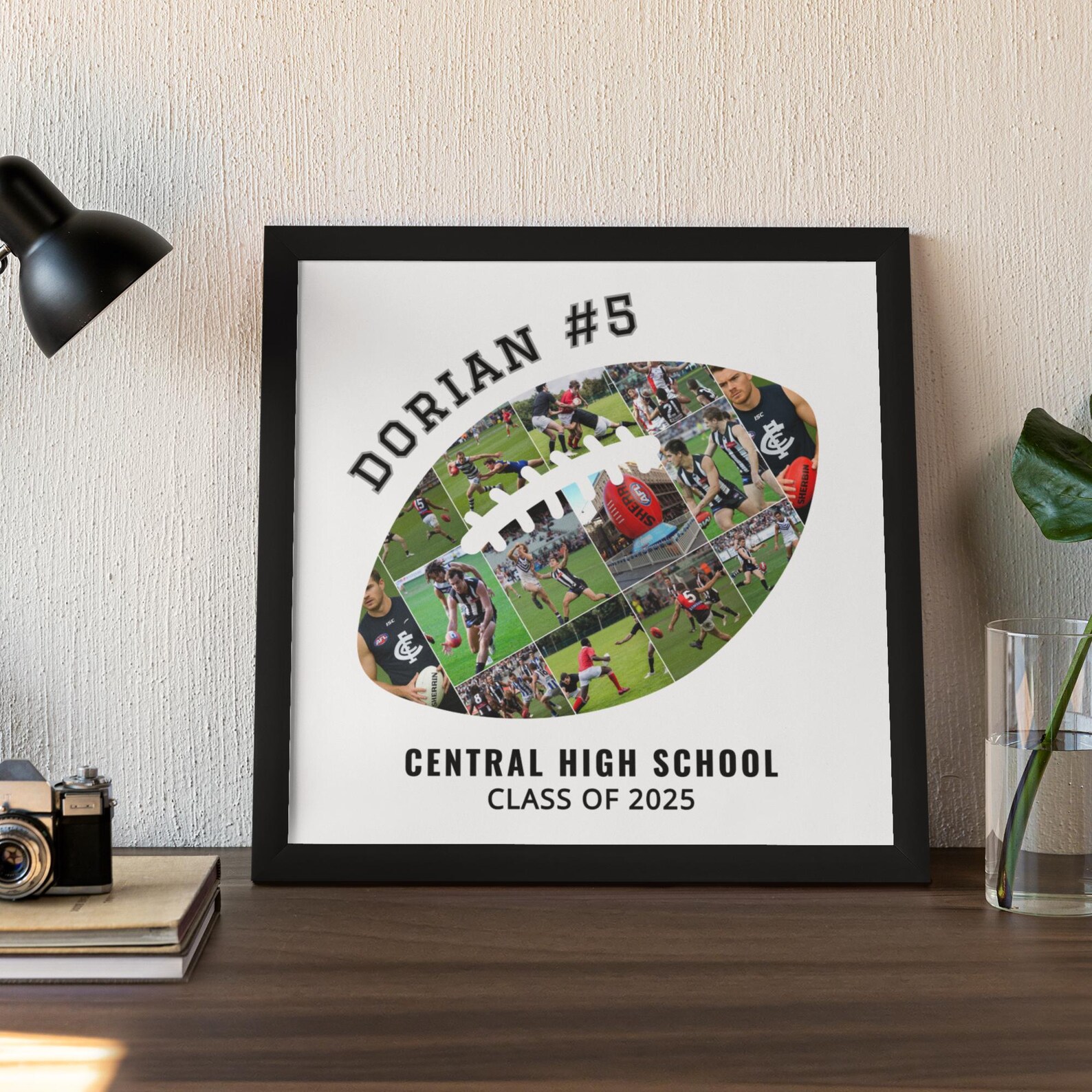 Editable AFL Senior Night Poster – Aussie Rules Football Photo Collage ...