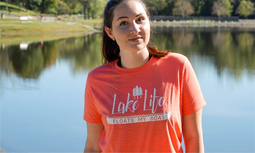 Lake Life Floats My Boat, Lake Shirt, Fishing T-shirt, Vacation Shirt ...