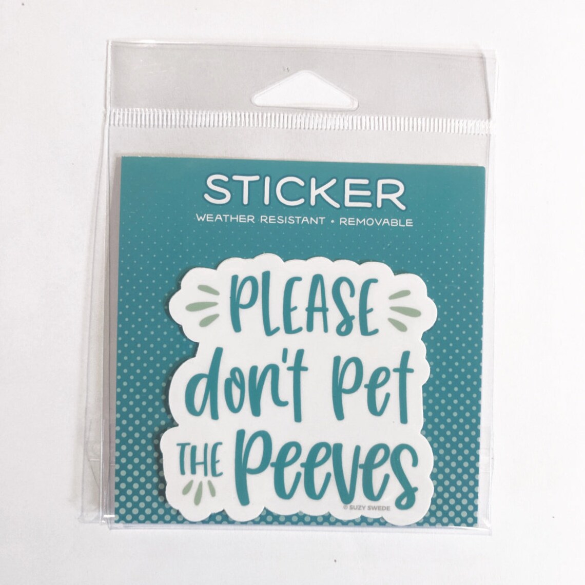 Please Don't Pet the Peeves Sticker Laptop Sticker - Etsy