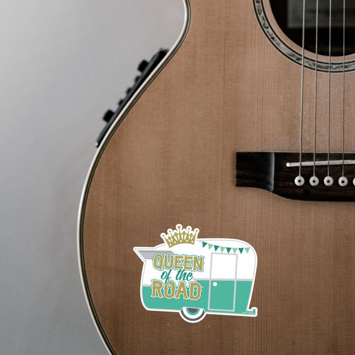 Camper Sticker, Queen of the Road Sticker, Travel Trailer, Glamping ...