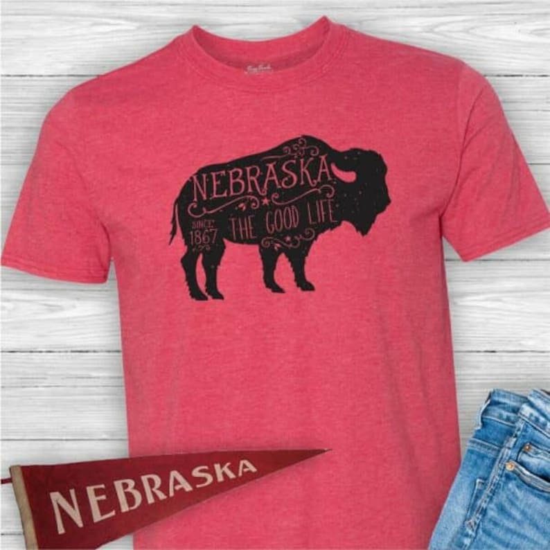 Nebraska T-shirt Nebraska the Good Life Since 1867 Rustic | Etsy