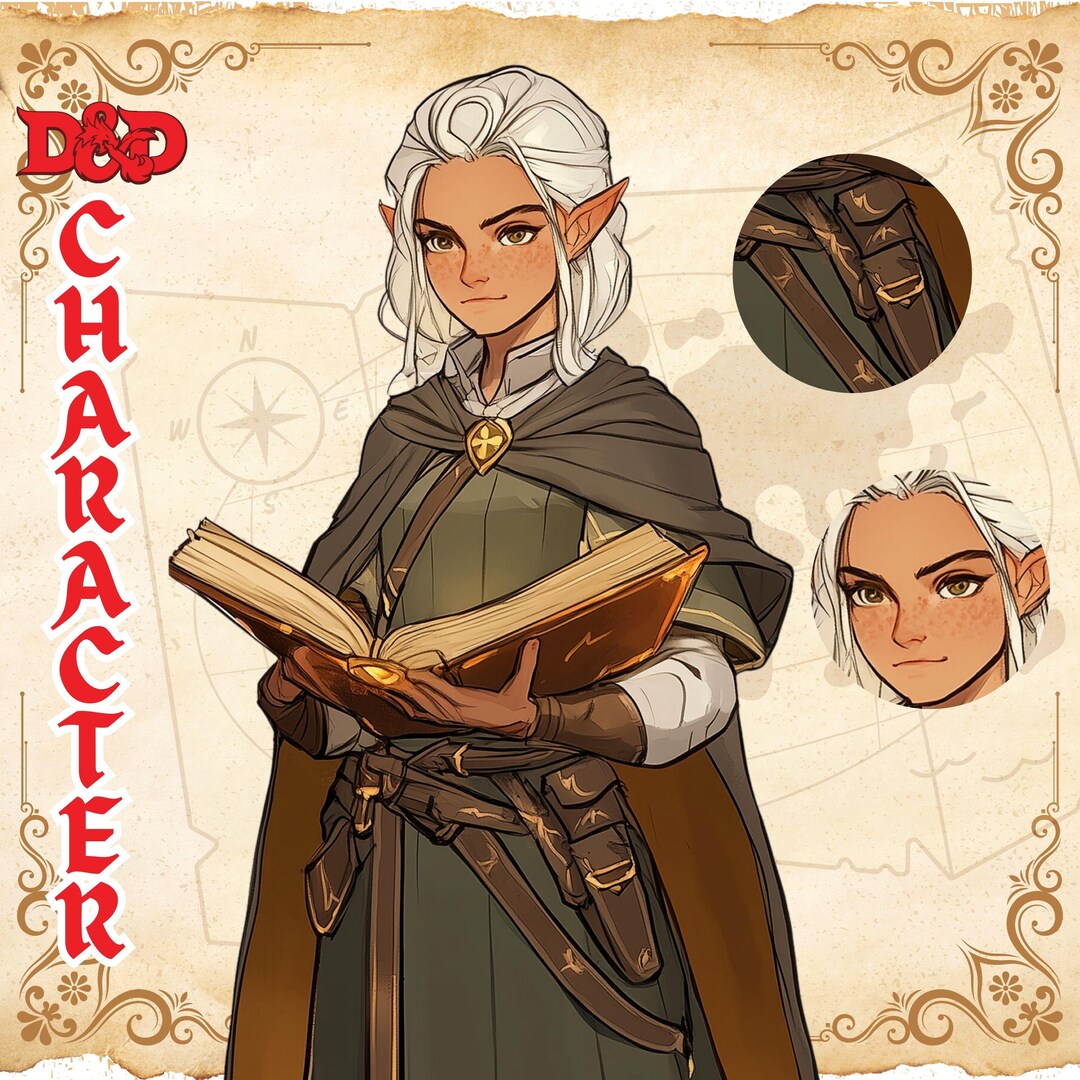 Dnd Character, DND, Custom DND Character, Fantasy Character Commission ...