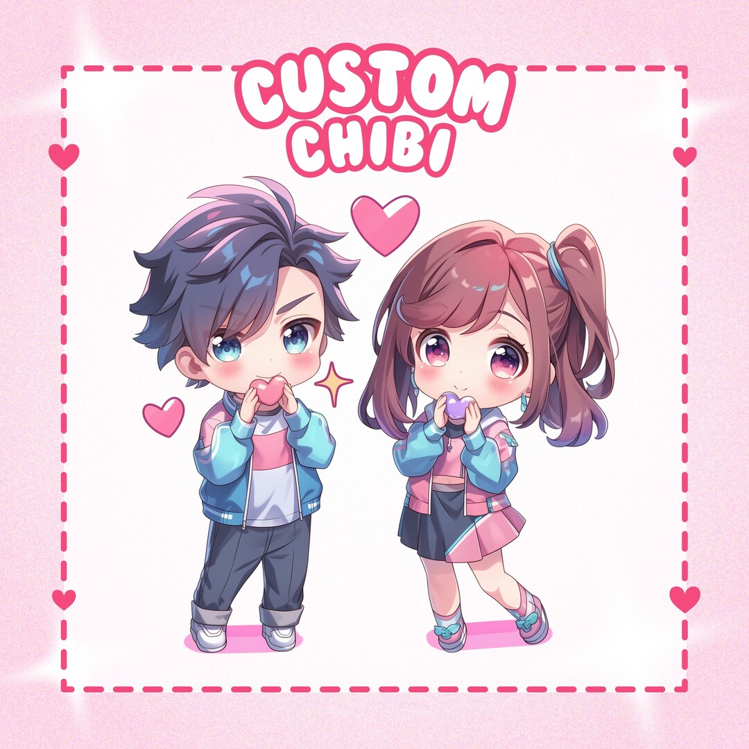 CHIBI CHARACTER, Custom Chibi, Couple Chibi, Chibi Logo, Cute Chibi ...