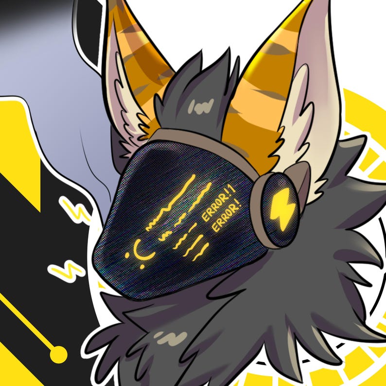 Furry Art Commission | Custom Fursona, Anthro, Protogen Icon, Headshot ...