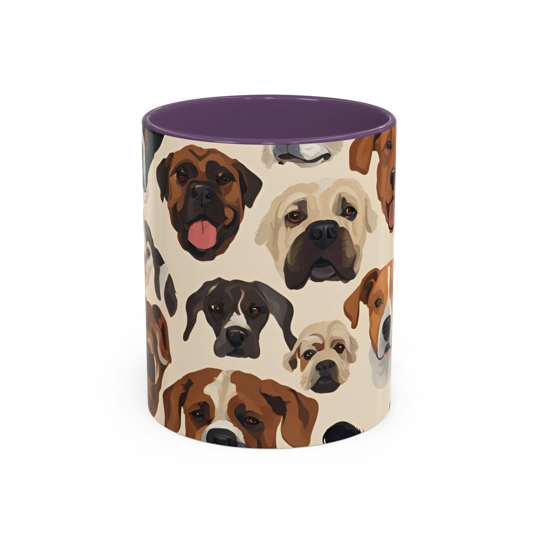 Dog Head Mug - Cute Ceramic Mug for Dog Lovers, Dog Mom Gift, Animal ...
