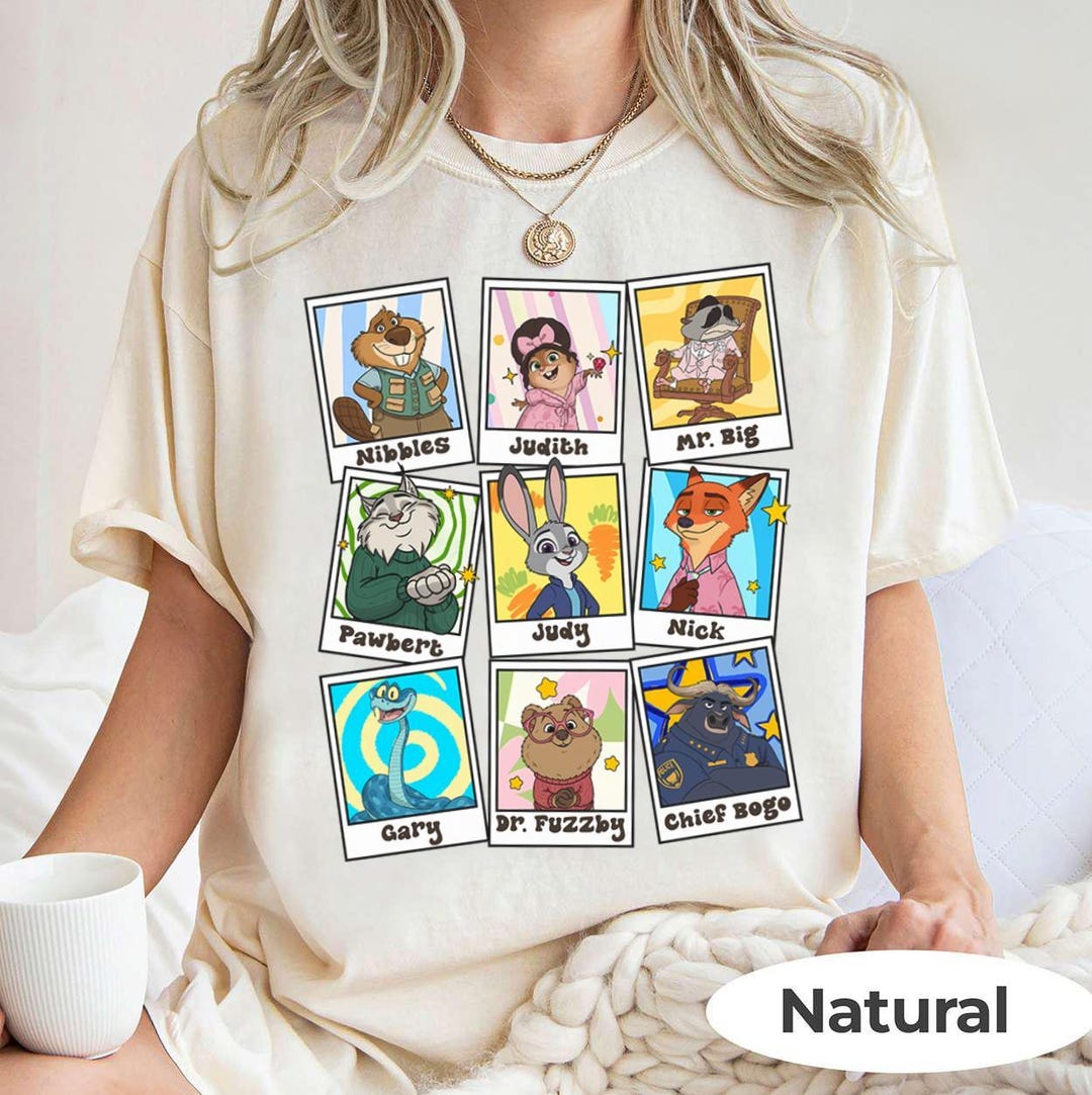 Vintage Disney Zootopia 2 Characters Shirt, Gary the Snake Nibbles ...