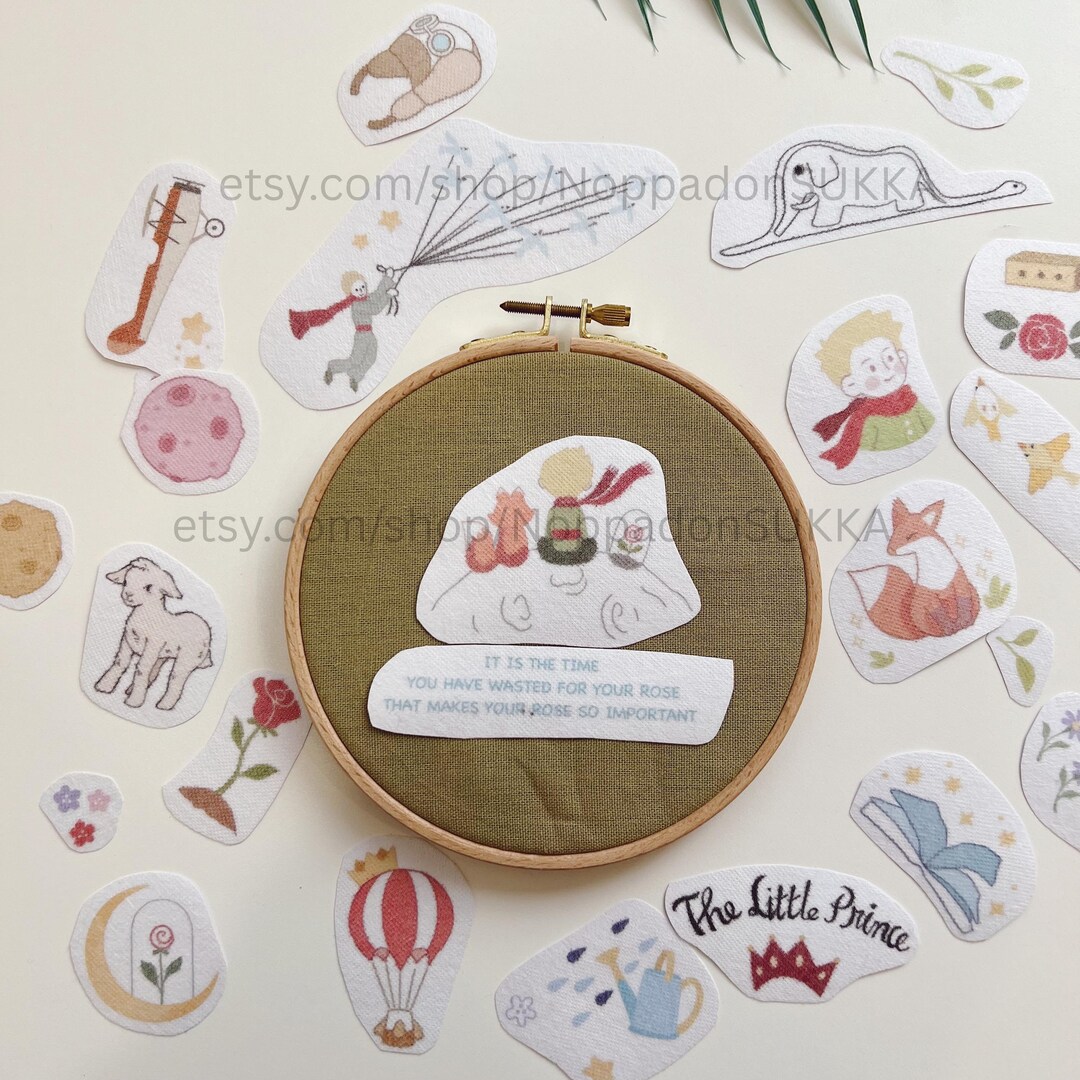 The Little Prince Stitch and Stick Embroidery Patches – DIY Iron-on ...