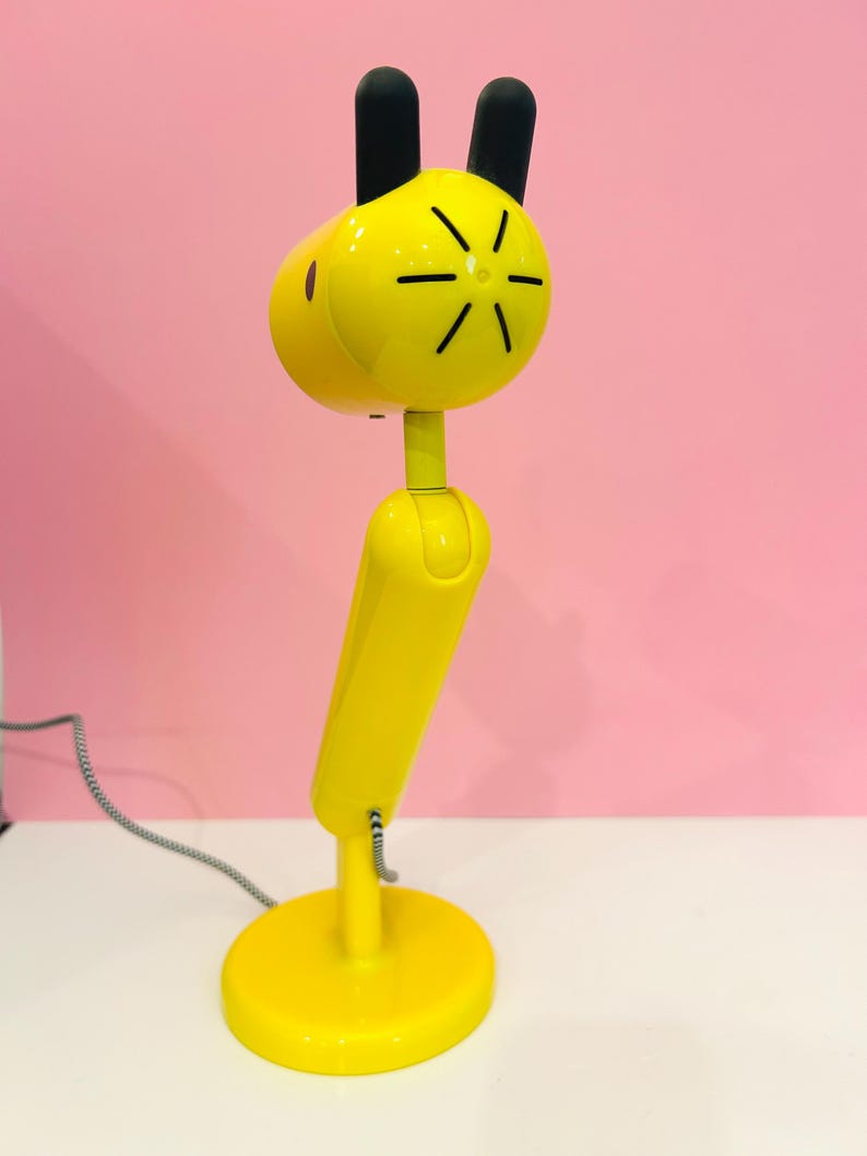 Vintage IKEA KRUX Yellow Giraffe Table Lamp Designed by Monika Mulder ...