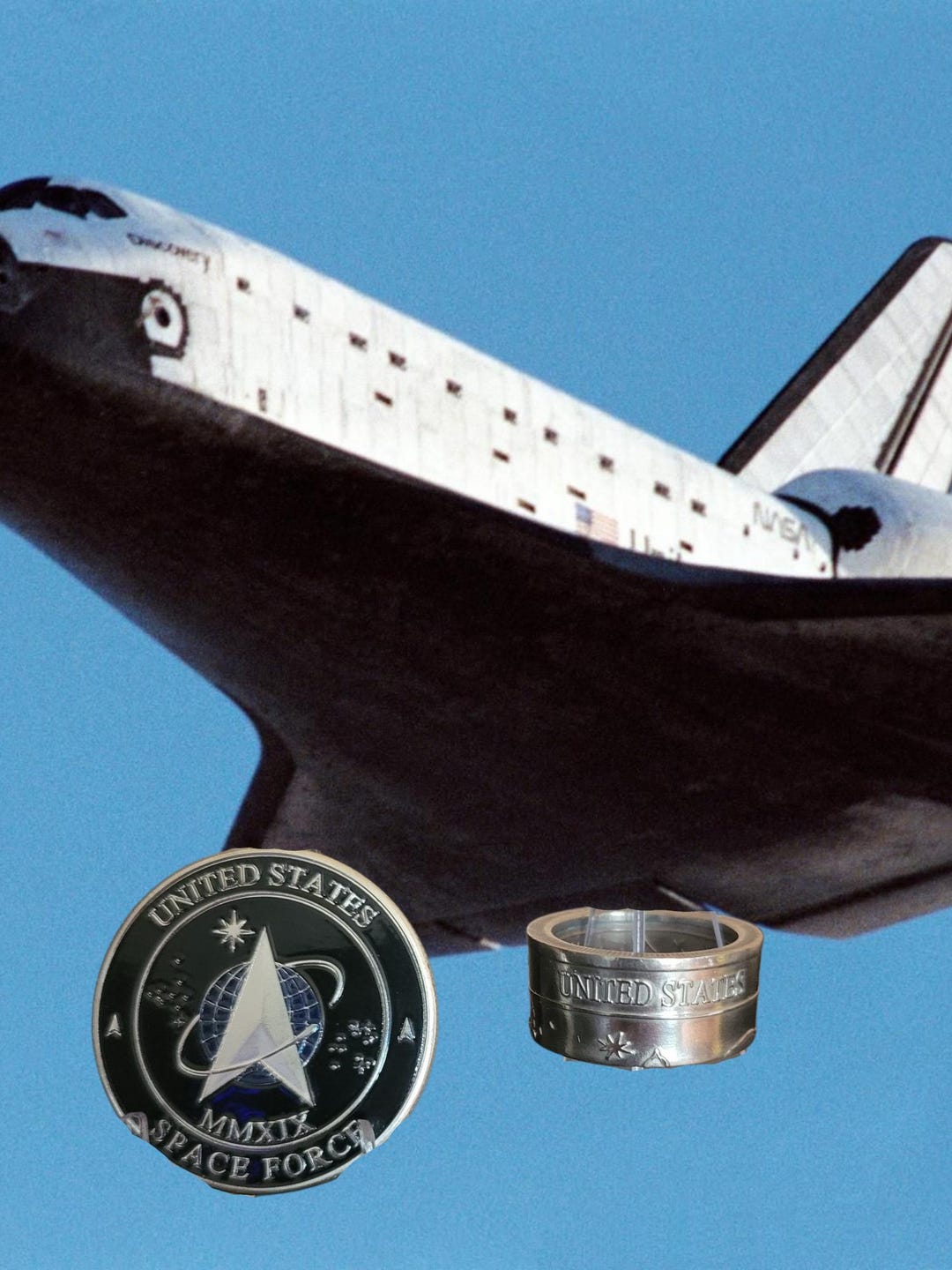 Space Force Challenge Coin Ring - Etsy