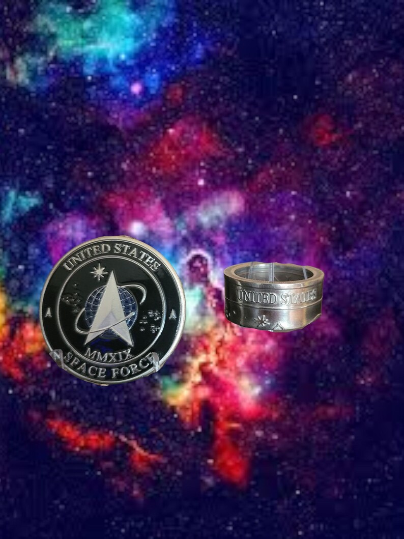 Space Force Challenge Coin Ring - Etsy