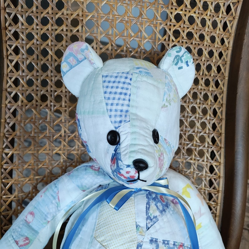 Patchwork Bear - Etsy