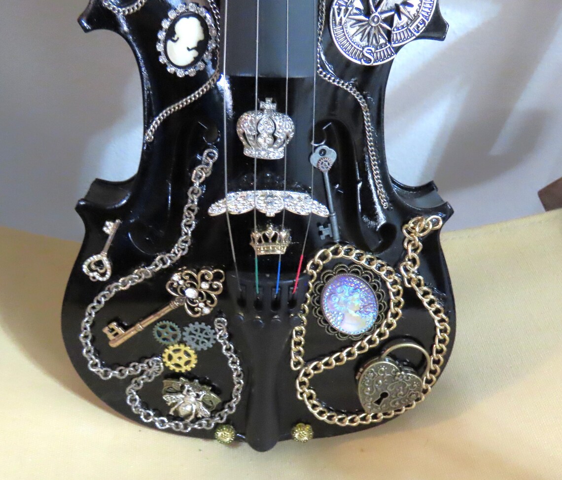 Steampunk Style Decorated Violin - Etsy