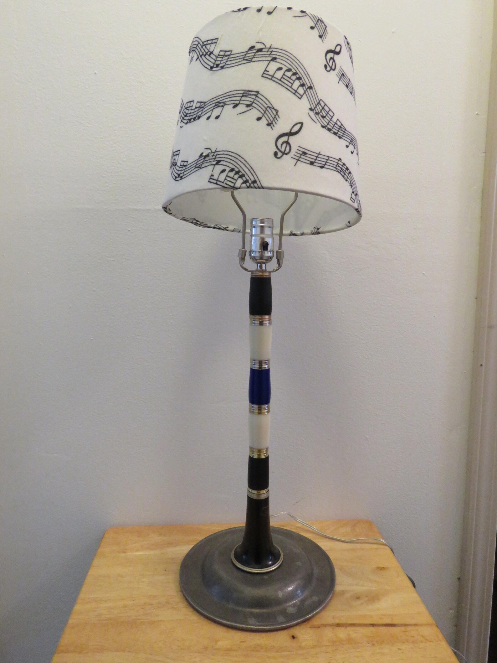 Table Lamp Made From Clarinet Barrels and Bell - Etsy