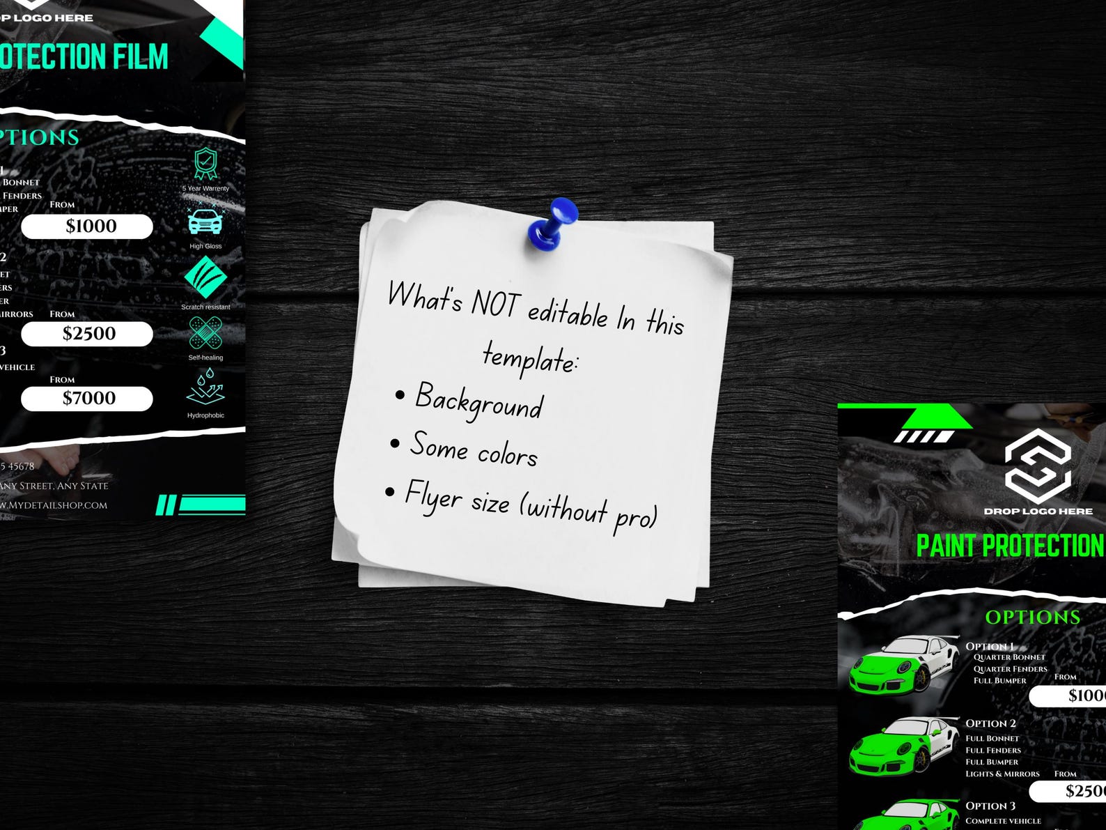 Bundle of 4 PPF Car Detailing and Car Wash Editable Flyer Templates in ...