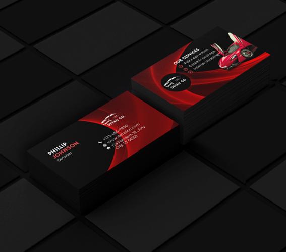 Auto Detailing Business Card Template | Mobile Car Detailing | Car Wash ...