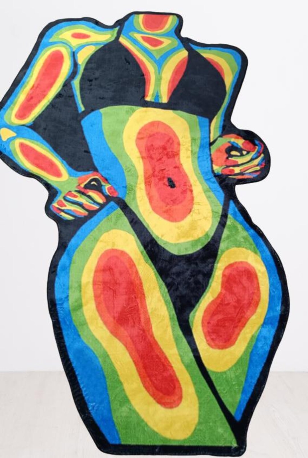 Custom Woman Body Art Rug, Handmade Thermal Decoupa Carpet for Modern ...