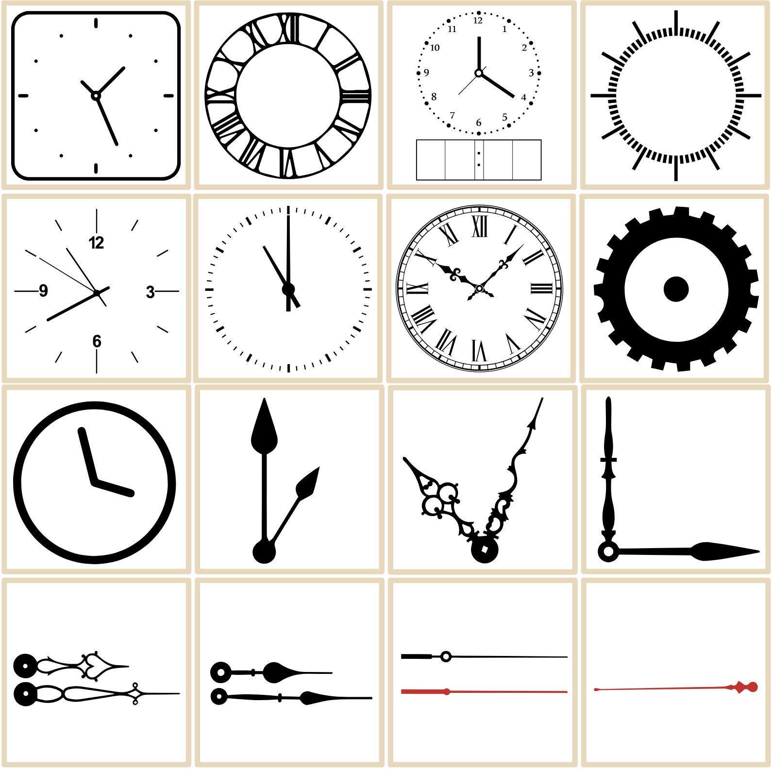Clock Face Svg, Old Clock Face Svg, Modern Clock Face Design Bundle ...