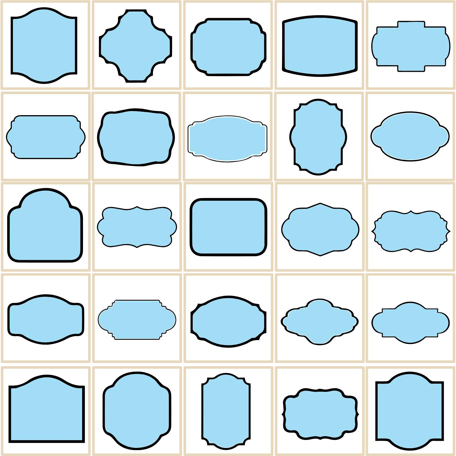 Label Frames Svg Bundle, Shapes Svg, Vintage Frames Svg, Banner Svg ...