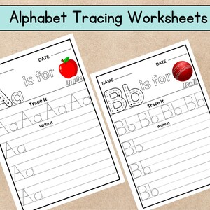 Alphabet Tracing Worksheets | ABC Practice Sheets | Handwriting ...